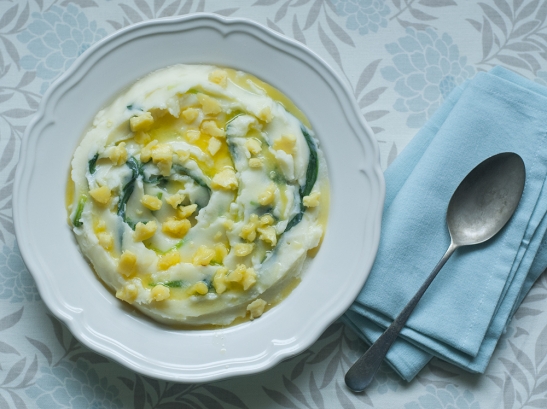 Wild Garlic Mash with Horseradish and Cheese - Wild Food UK