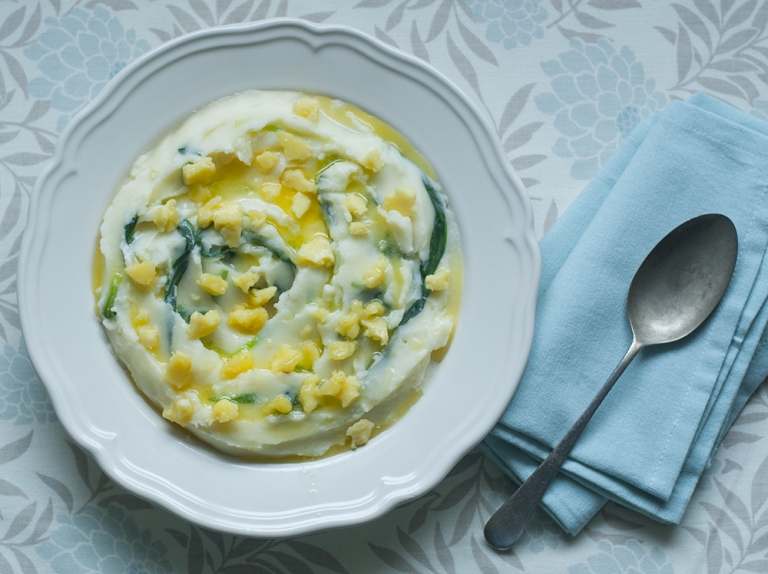 Wild Garlic Mash with Horseradish and Cheese - Wild Food UK