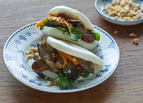 Oyster Mushroom Bao Buns - Wild Food UK
