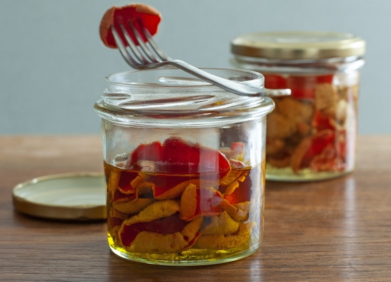 Oil-Pickled Scarlet Elf Cups - Wild Food UK